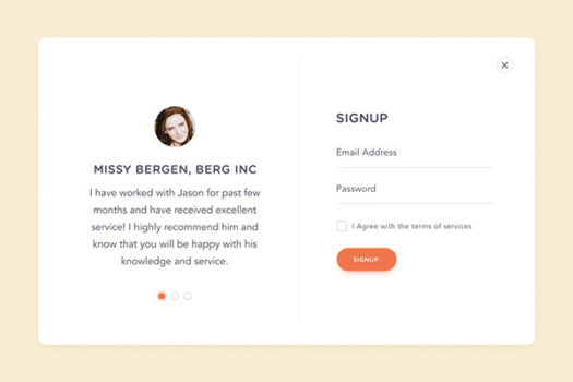 40 Stunning Sign Up Form Designs | DesignDrizzle | Free Resources for ...