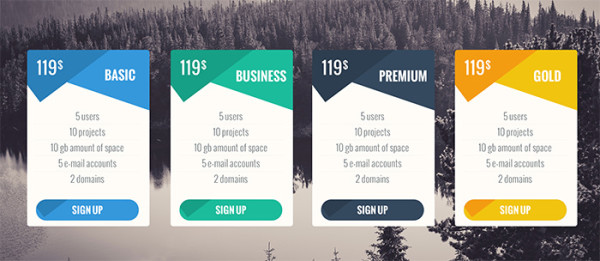 25 Creatively Designed Pricing Table Designs | DesignDrizzle | Free ...
