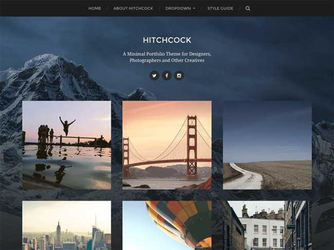 20 Awesome Free Portfolio Themes For WordPress | DesignDrizzle | Free ...