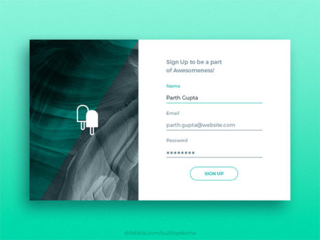 40 Stunning Sign Up Form Designs | DesignDrizzle | Free Resources for ...