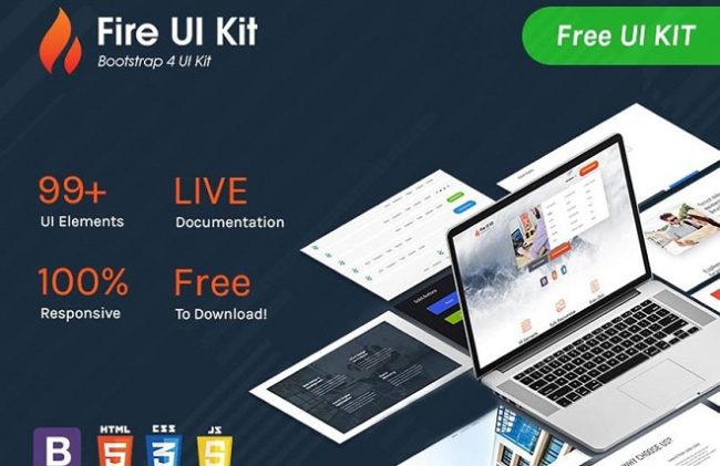 10+ Free Bootstrap 4 UI Kits | DesignDrizzle | Free Resources for Web ...