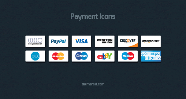 15+ Free Professionally Designed Credit Cards & Payment Method Icon ...