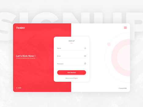 40 Stunning Sign Up Form Designs | DesignDrizzle | Free Resources for ...