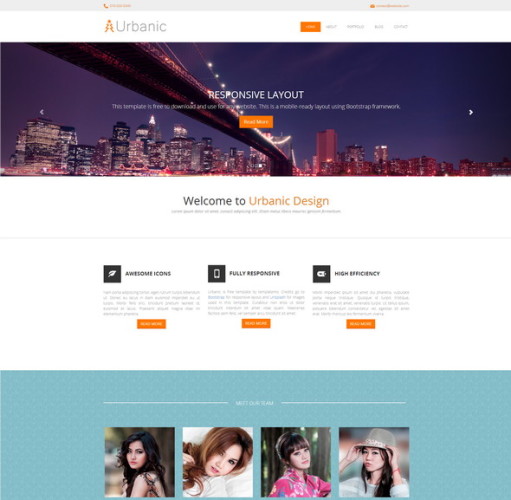 40+ Free Responsive HTML5 CSS3 Templates | DesignDrizzle | Free ...