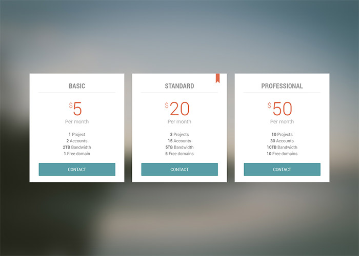 25 Creatively Designed Pricing Table Designs | DesignDrizzle | Free ...