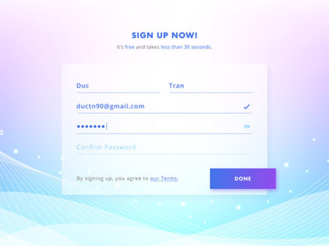 40 Stunning Sign Up Form Designs | DesignDrizzle | Free Resources for ...