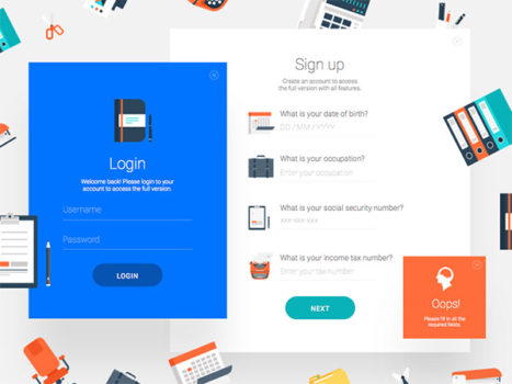 40 Stunning Sign Up Form Designs | DesignDrizzle | Free Resources for ...