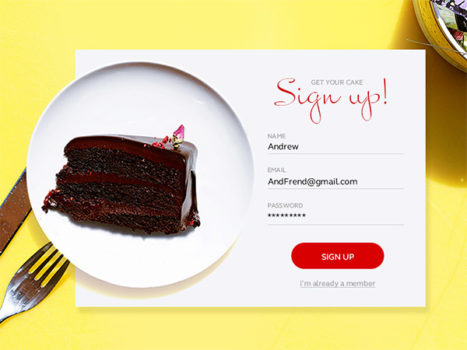 40 Stunning Sign Up Form Designs | DesignDrizzle | Free Resources for ...