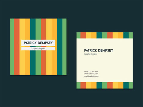 20+ Great Examples of Striped Business Card Designs | DesignDrizzle ...