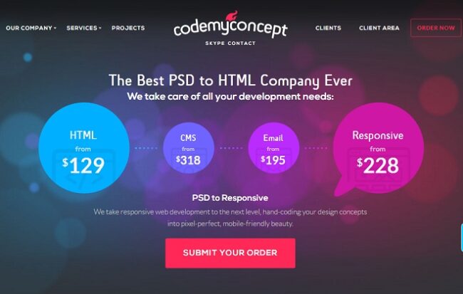 Top 10 PSD to HTML Conversion Service Providers | DesignDrizzle | Free ...