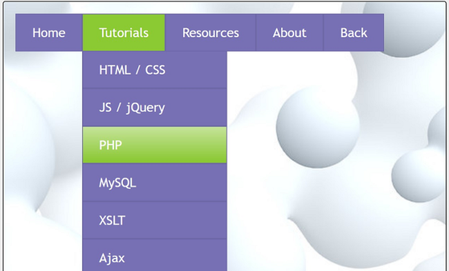 25 Free and Amazing Dropdown Menus in HTML5, jQuery and CSS3 | DesignDrizzle | Free Resources ...