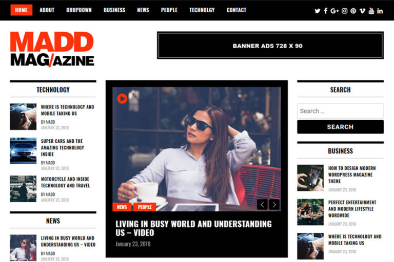 20+ Best Free Magazine & News WordPress Themes (2025) | DesignDrizzle | Free Resources for Web ...