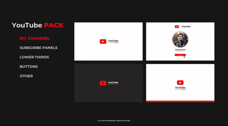 20 Amazing YouTube Channel Premiere Pro Templates | DesignDrizzle ...