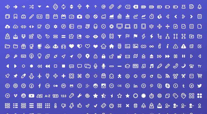 25+ Best Free Icon Fonts for UI Design [2025] | DesignDrizzle | Free ...