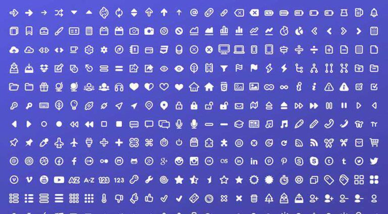25+ Best Free Icon Fonts for UI Design [2025] | DesignDrizzle | Free ...