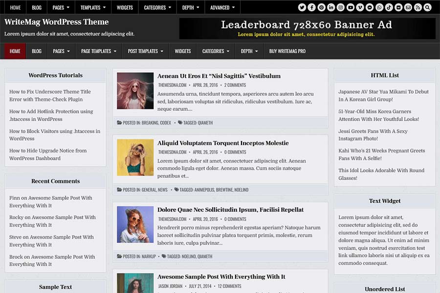 15 Best Free WordPress Themes for Writers in 2025 | DesignDrizzle | Free Resources for Web ...