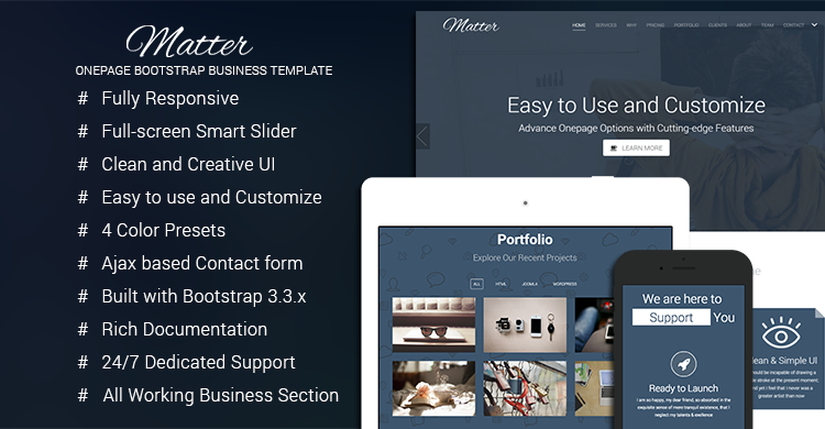 30 Free Bootstrap HTML5 Responsive Templates | DesignDrizzle | Free ...